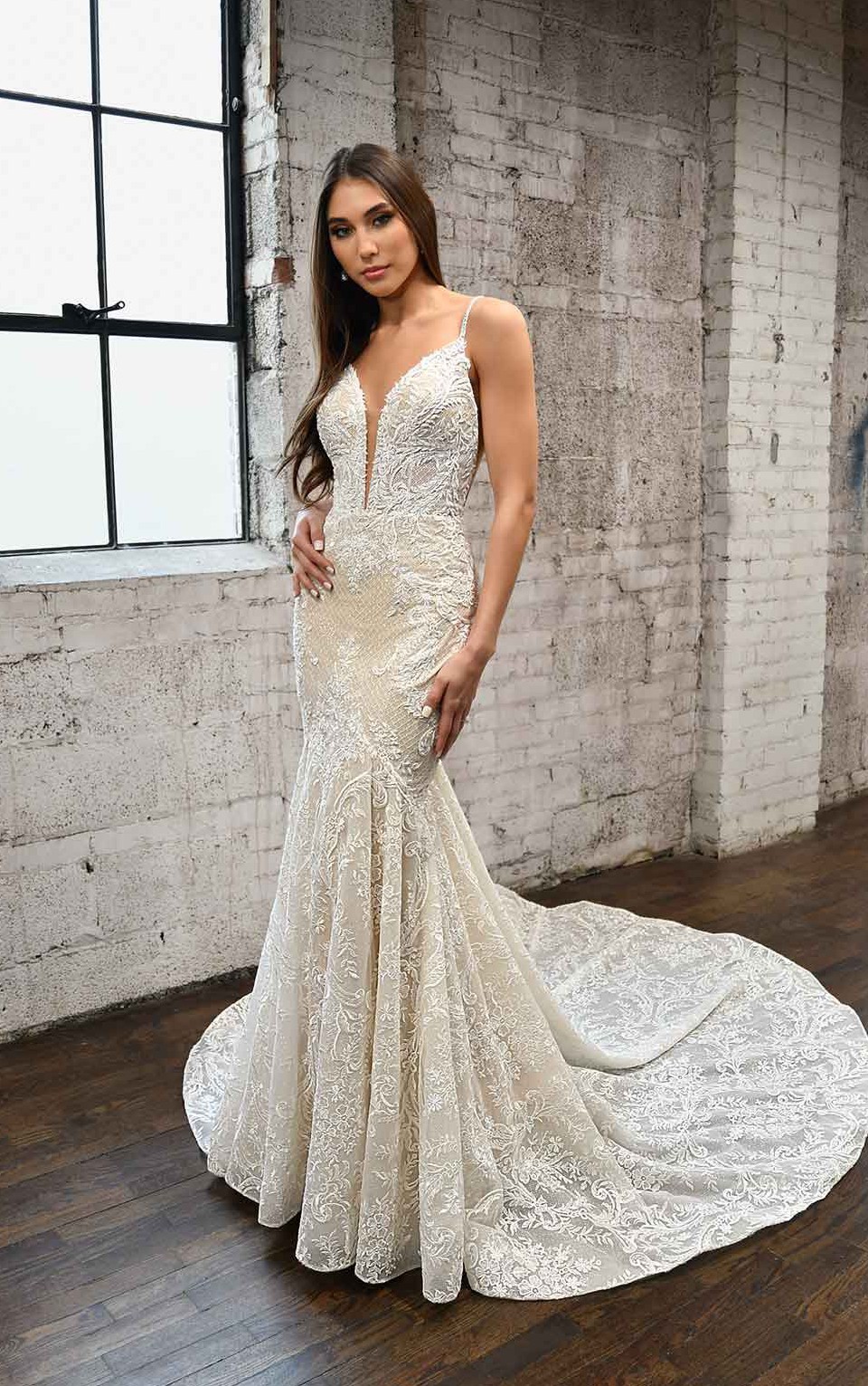 Martina Liana Martina Liana- 1348 white beading, white lace and New ...