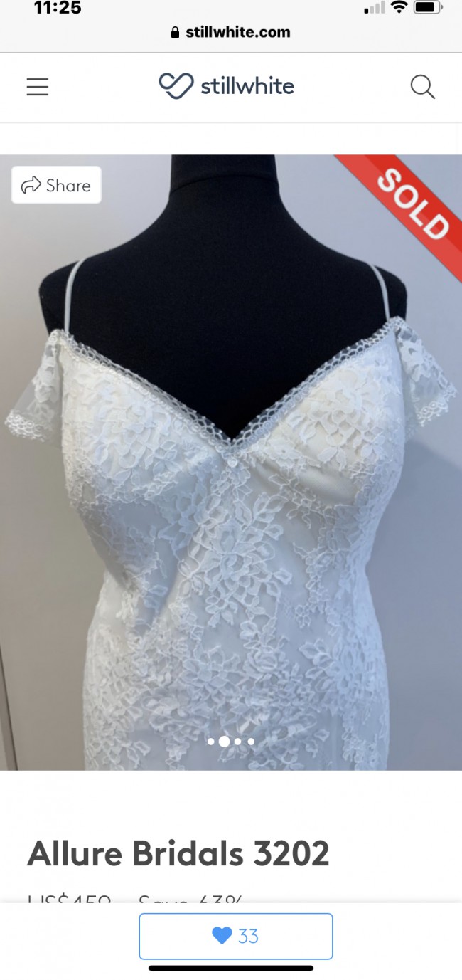 Allure Bridals 3202 Preowned Wedding Dress Save 63% - Stillwhite