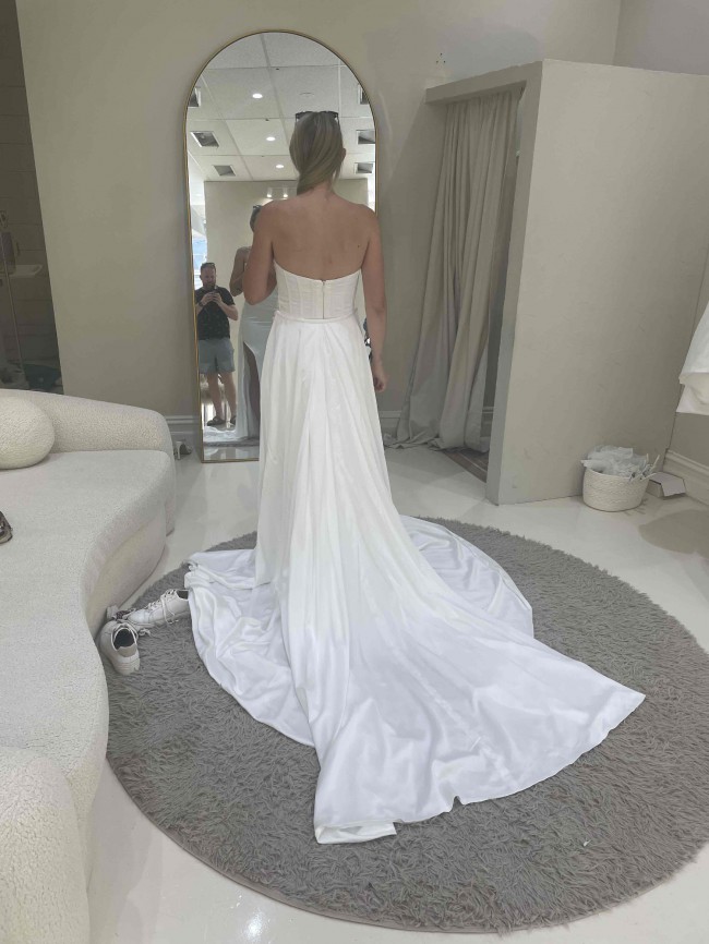Champery Couture, Harriet Gown with Swoop back New Wedding Dress Save ...