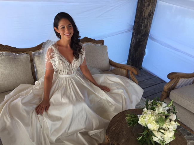 Mira Mandic Helena Gown - Custom made Preowned Wedding Dress Save 65% ...
