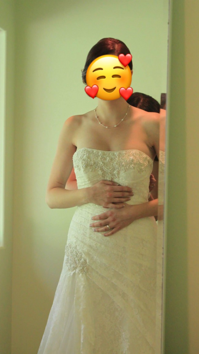 David's Bridal Collection, YP3344 Second Hand Wedding Dress Save 73% ...