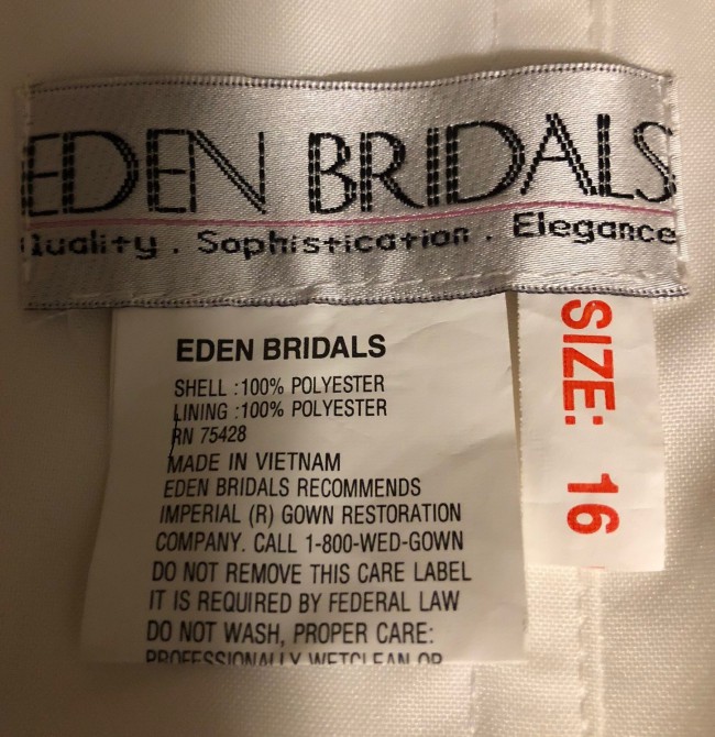 Eden Bridals New Wedding Dress Save 75% - Stillwhite