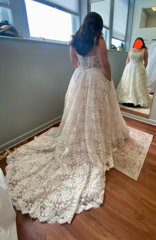 Justin Alexander, Joelle, Ivory over Sand New Wedding Dress Save 46% ...