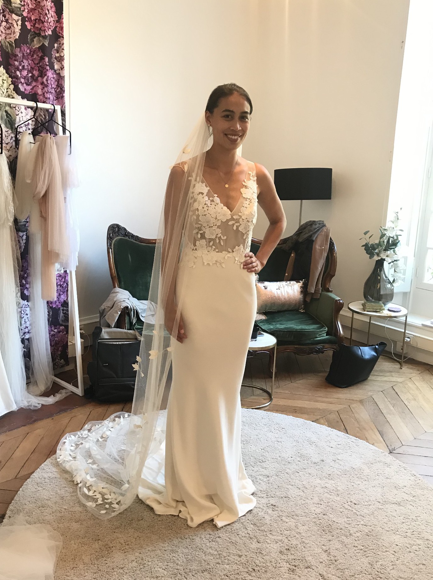 Elizabeth Fillmore FREESIA Sample Wedding Dress Save 80 Stillwhite