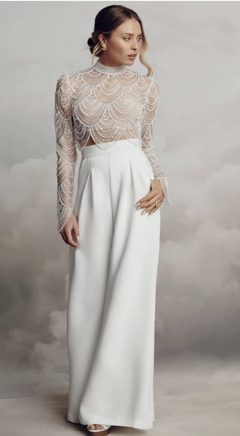 Catherine Deane Anya Topper and Alexis Trousers Wedding Dress Save 17% ...