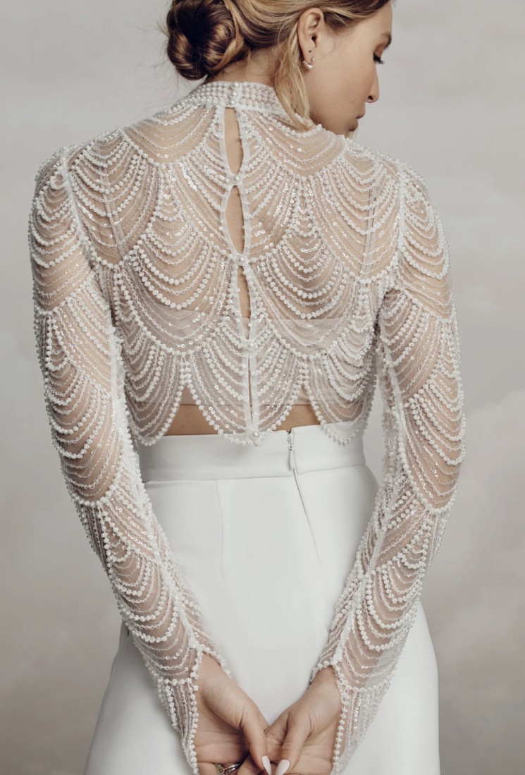 Catherine Deane Anya Topper and Alexis Trousers Wedding Dress Save 17% ...