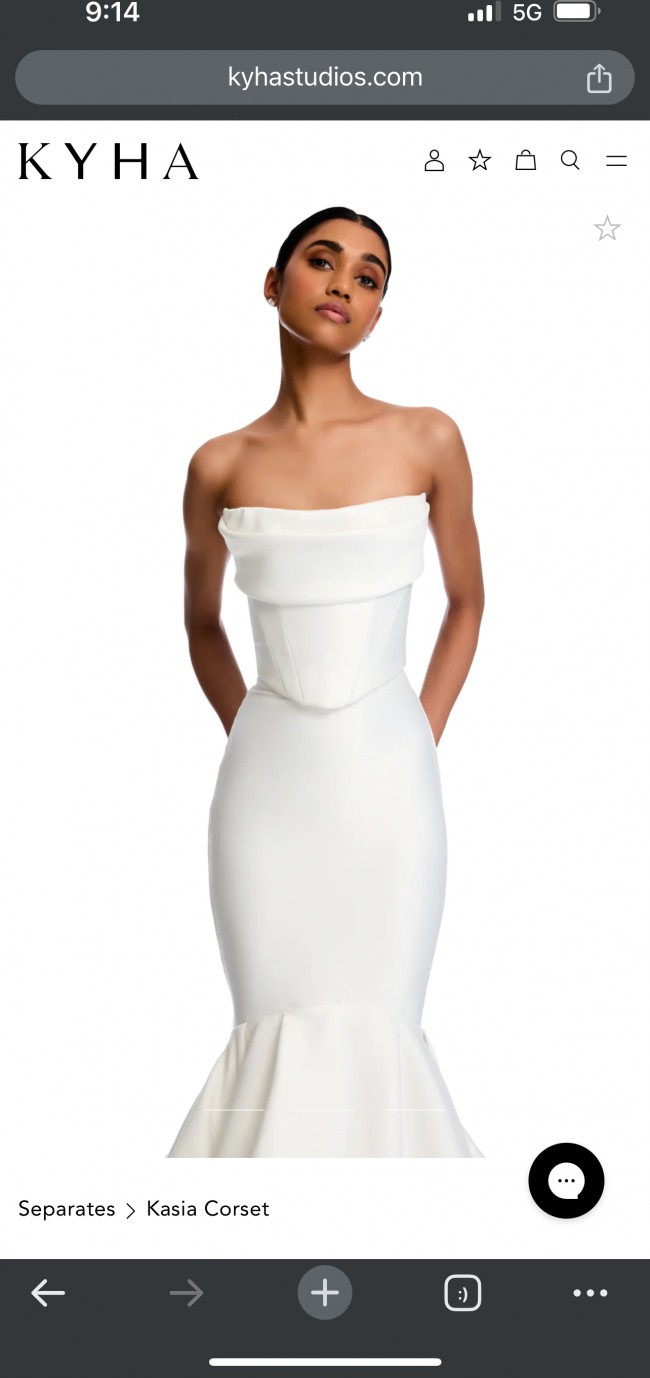 Chosen By KYHA CUSTOM (Davis gown skirt + sleeves + Kasia corset) New ...