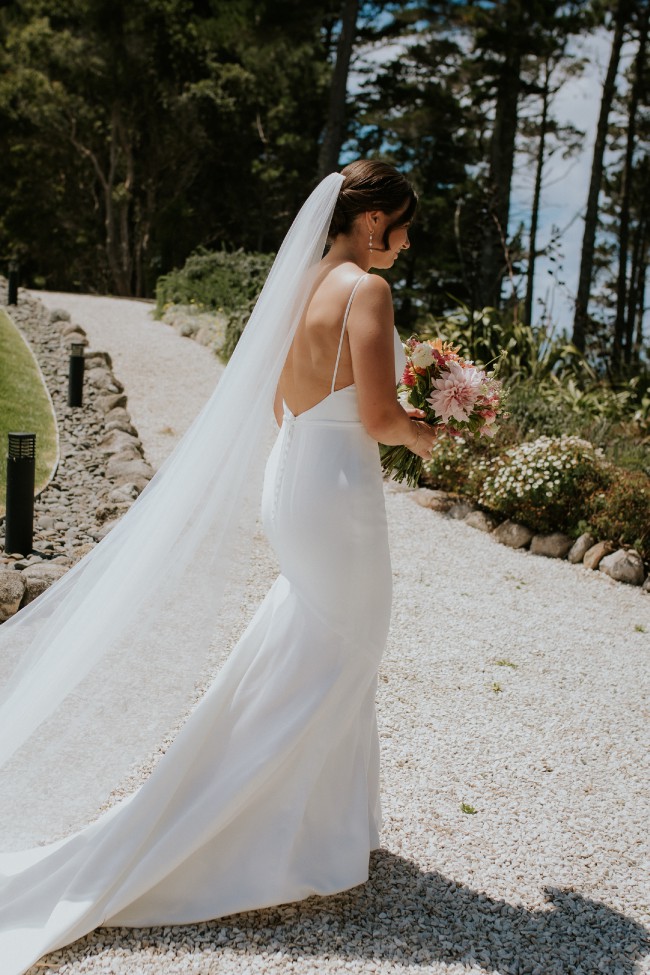 Trish Peng, Grace - Fabric change from Satin to Crepe Wedding Dress ...