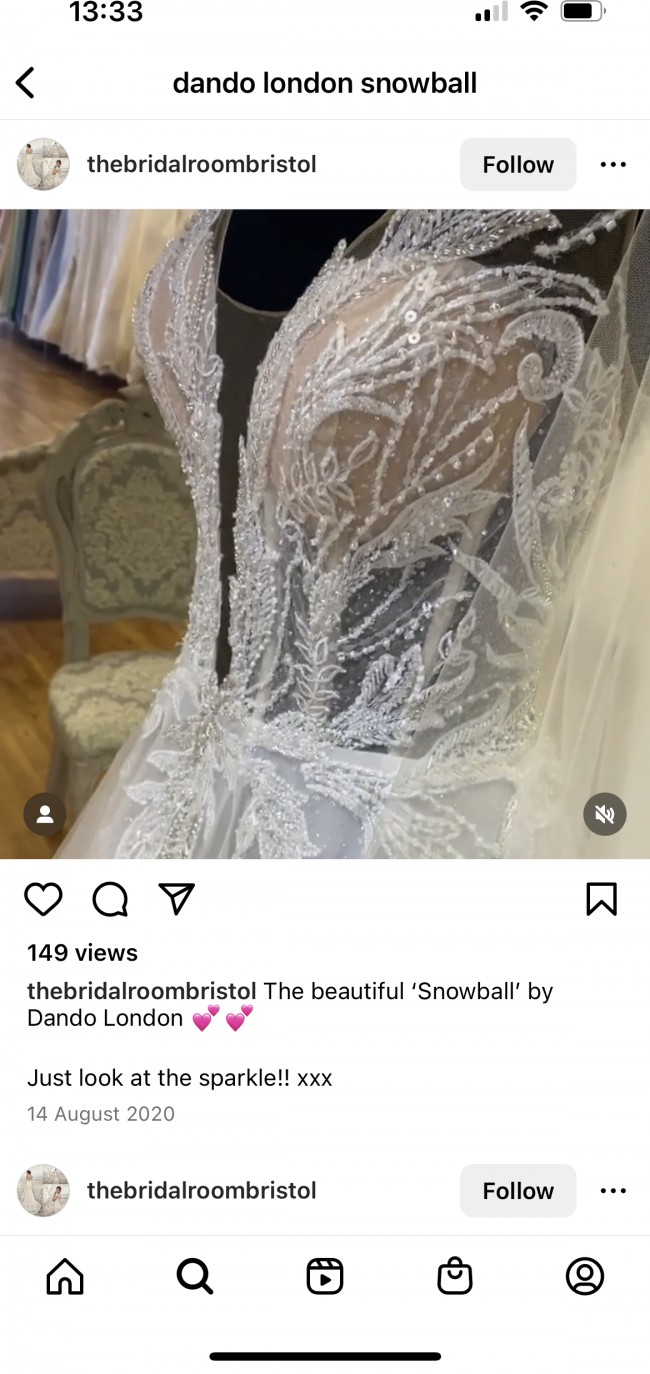 Dando London Snowball Wedding Dress Save 58% - Stillwhite