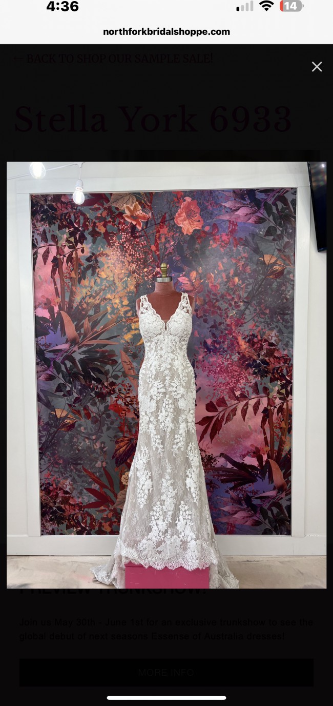 Stella York, 6933 Sample Wedding Dress - Stillwhite