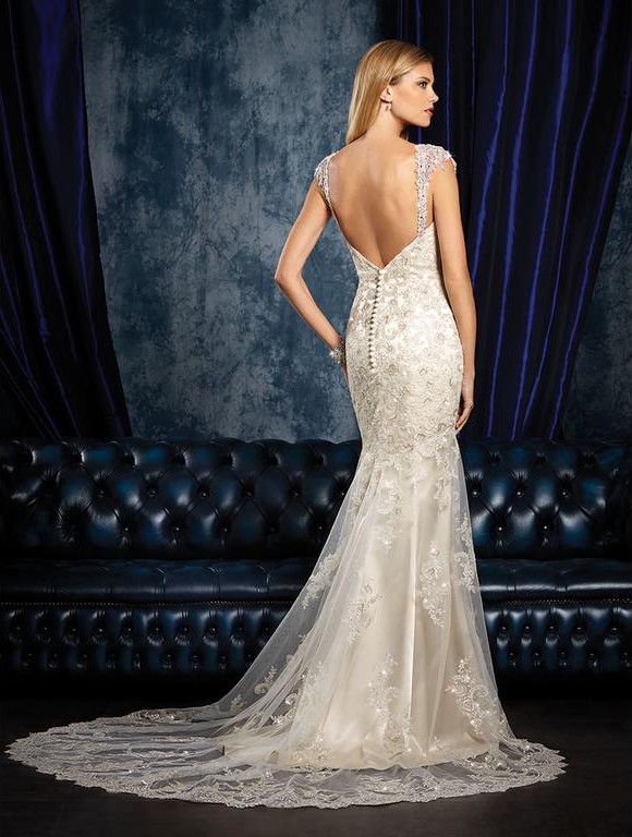 Alfred Angelo Sapphire Collection 956 Used Wedding Dress Save 78% ...