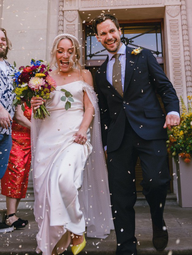 Halfpenny London, Iris dress and Peter cape (with alterations) Wedding ...