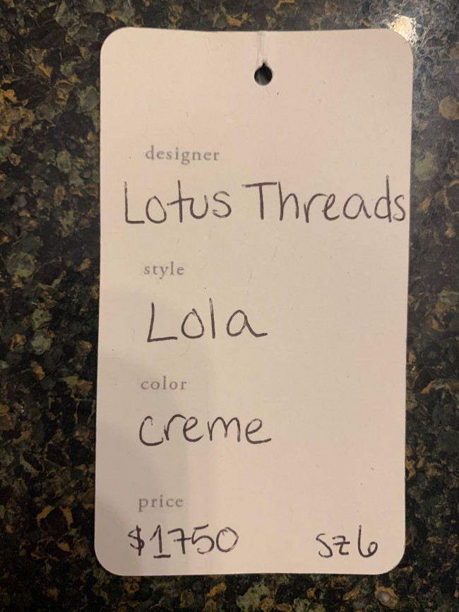 Lotus Threads New Wedding Dress Save 23% - Stillwhite