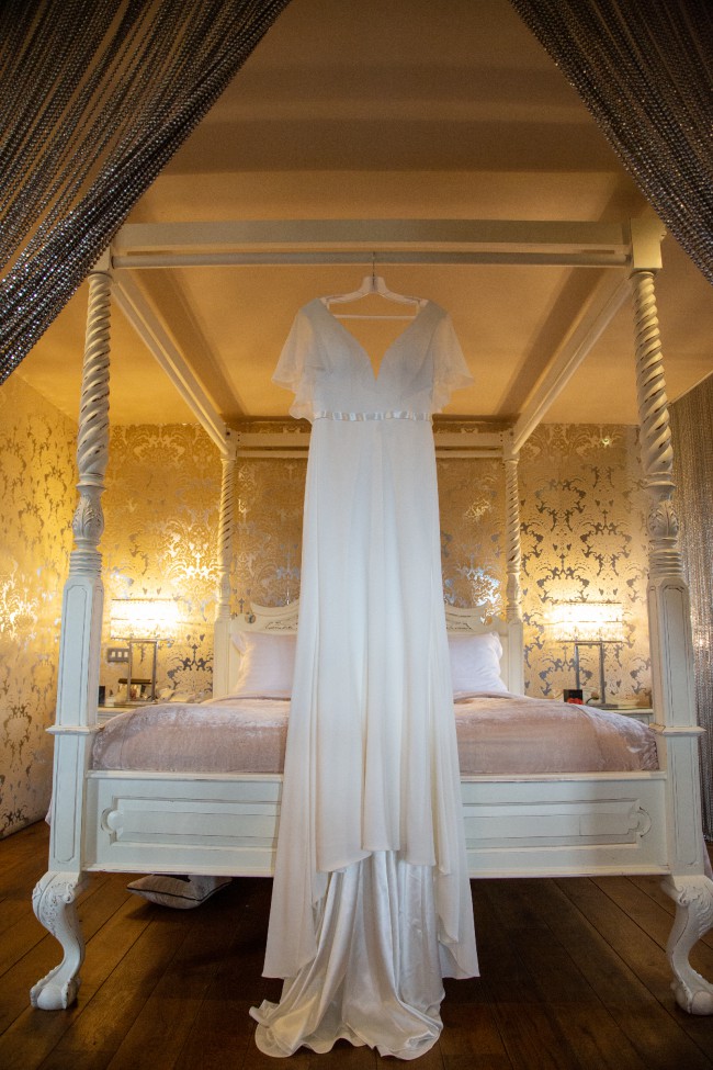 Suzanne Neville, Aerial top half heaven bottom half Used Wedding Dress ...