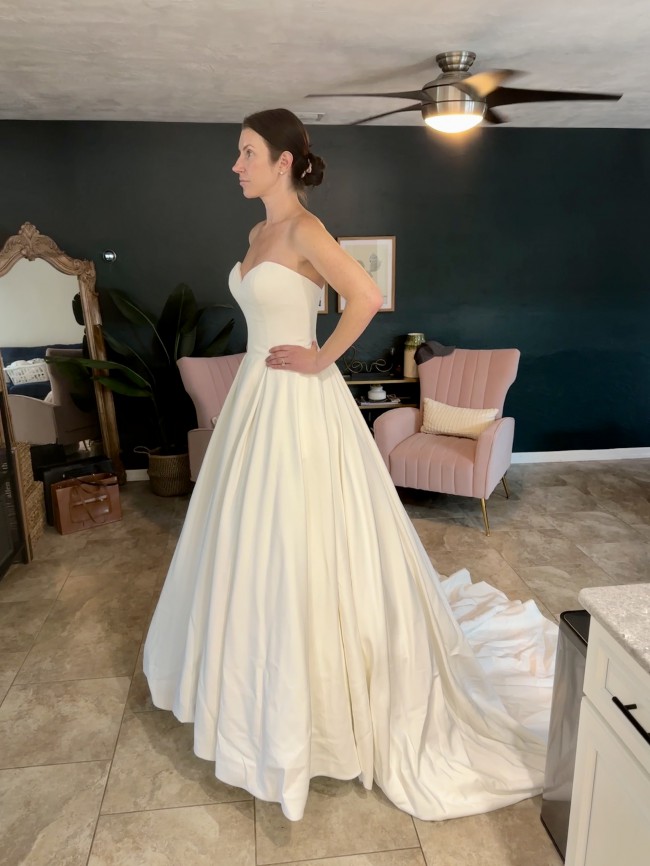 Justin Alexander Esme Blue New Wedding Dress Save 41% - Stillwhite