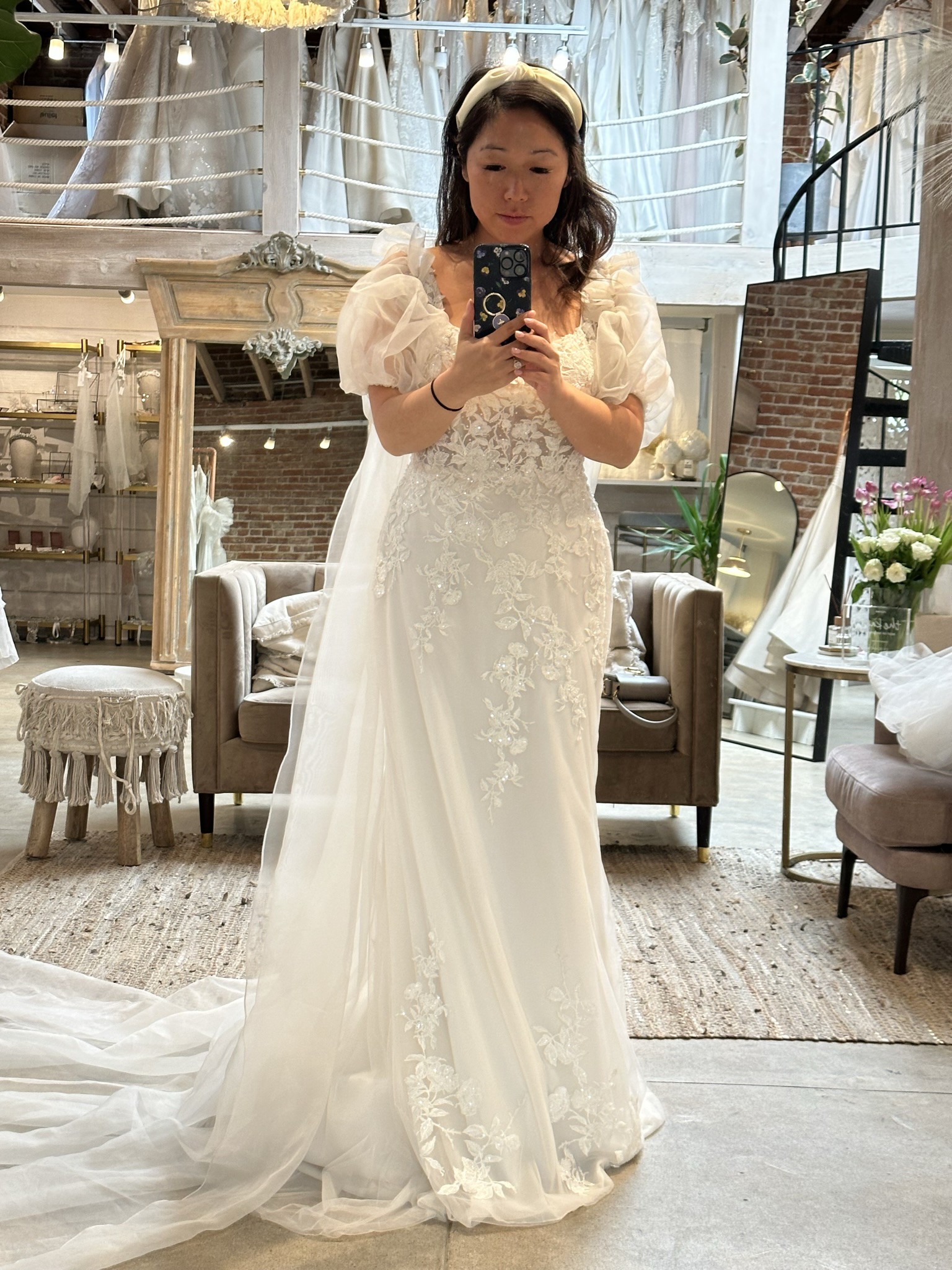 Karen Willis Holmes Opera Train Cape Wedding Dress Save 63% - Stillwhite