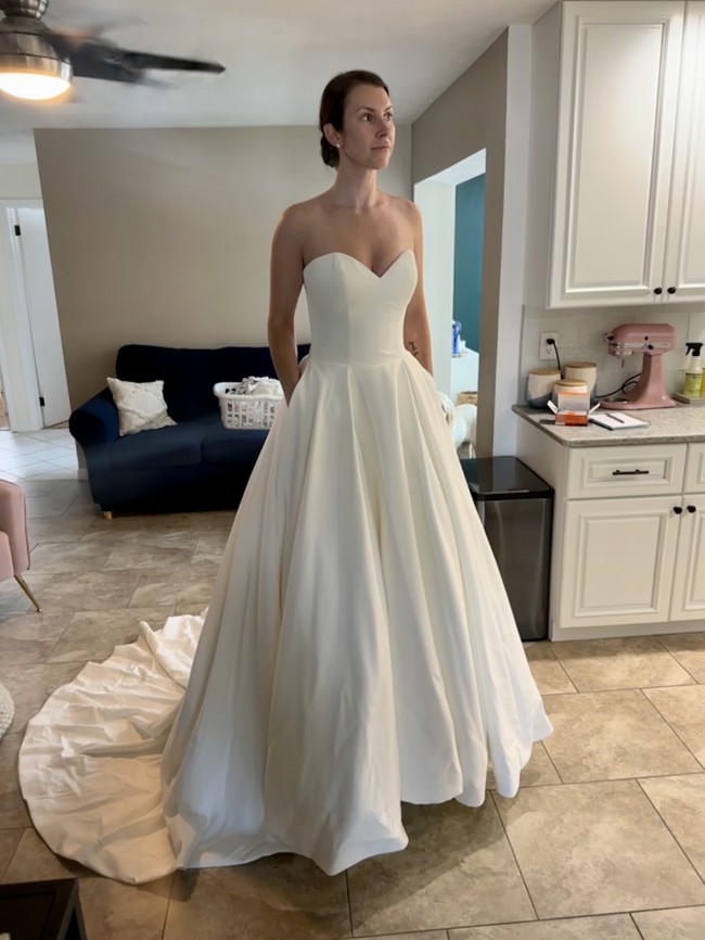 Justin Alexander Esme Blue New Wedding Dress Save 41% - Stillwhite