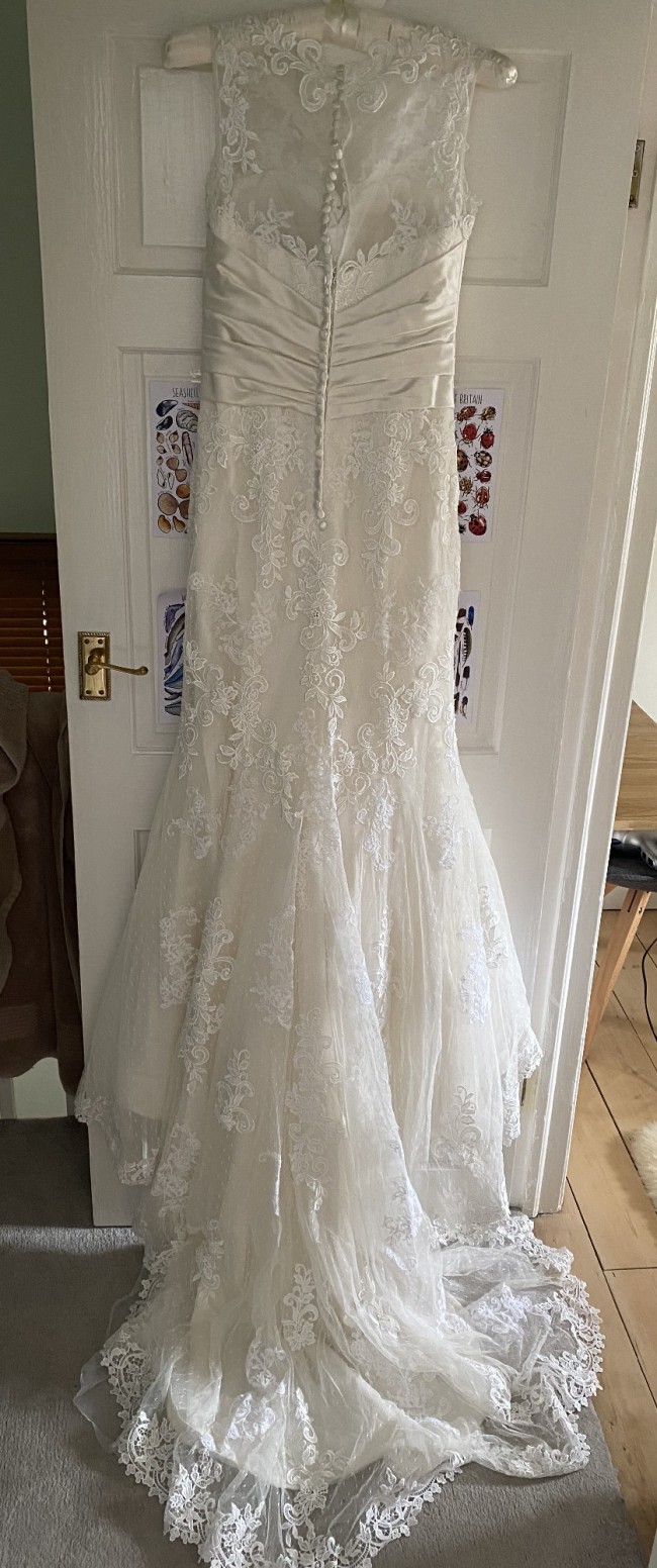 Justin Alexander 8596 IV/Alabaster Wedding Dress Save 75% - Stillwhite