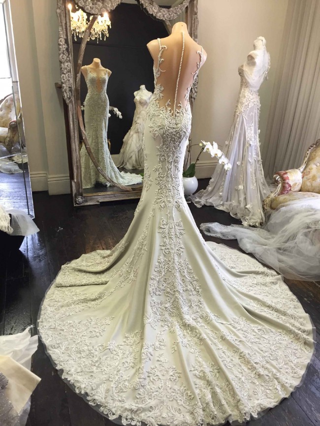 J'aton Custom Made Preowned Wedding Dress - Stillwhite