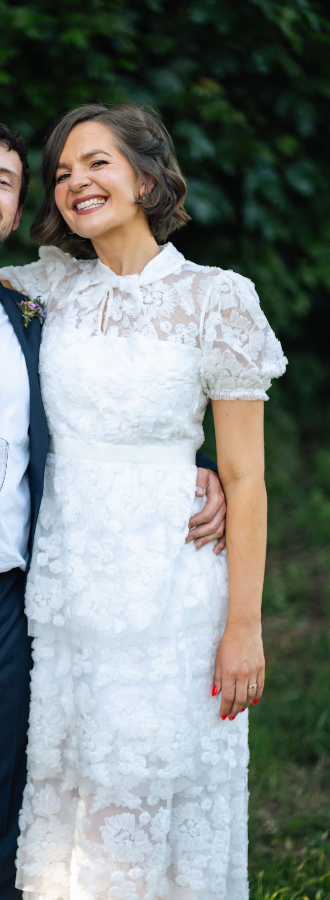 Self Portrait Ribbon Lace Tiered Maxi Dress Wedding Dress Save 55% ...