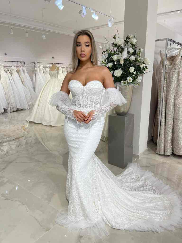 Sima Couture Sample Wedding Dress Save 80% - Stillwhite