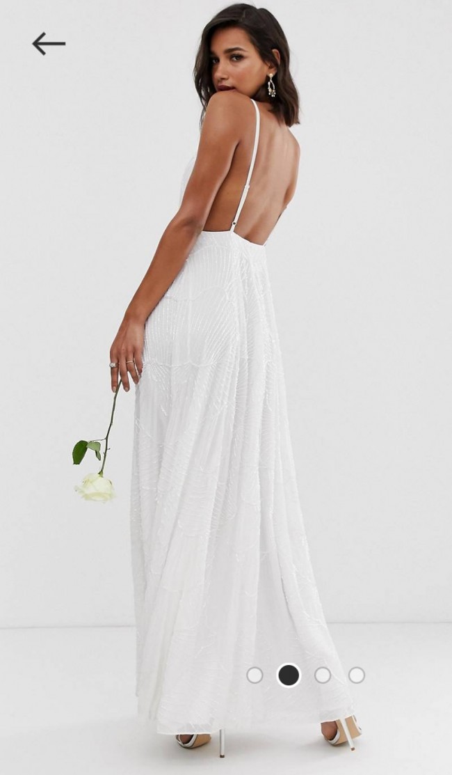 ASOS Bridal Embellished Cami Wedding Dress New Wedding Dress Save 28% ...