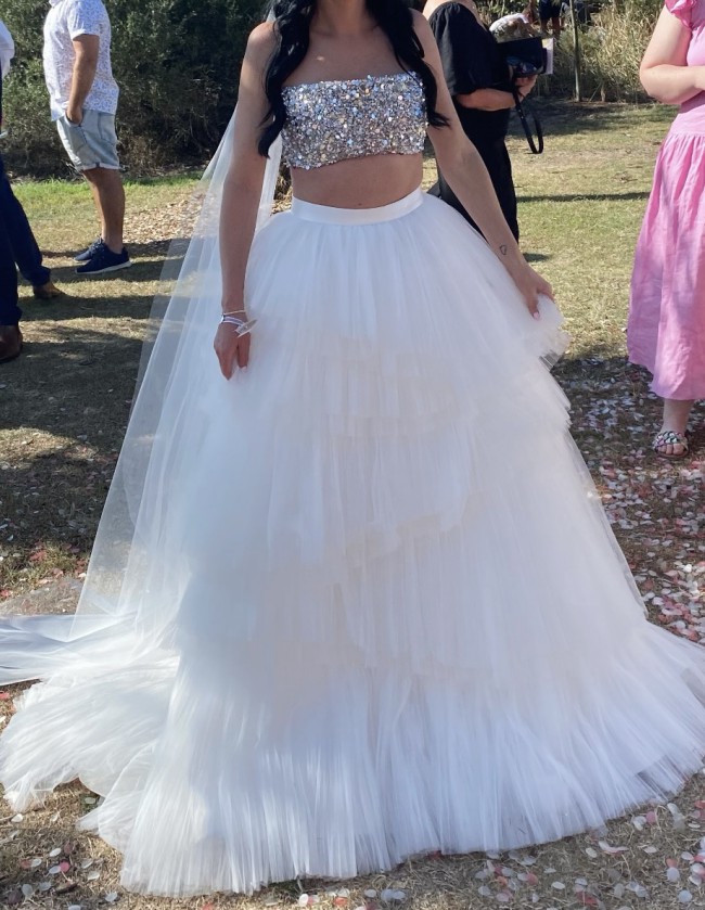 Chosen By KYHA, Hayes bandeau Wedding Dress Save 55% - Stillwhite
