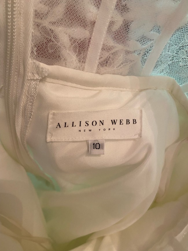 Allison Webb Hadley Full Length A-Line Gown Sample Wedding Dress Save ...