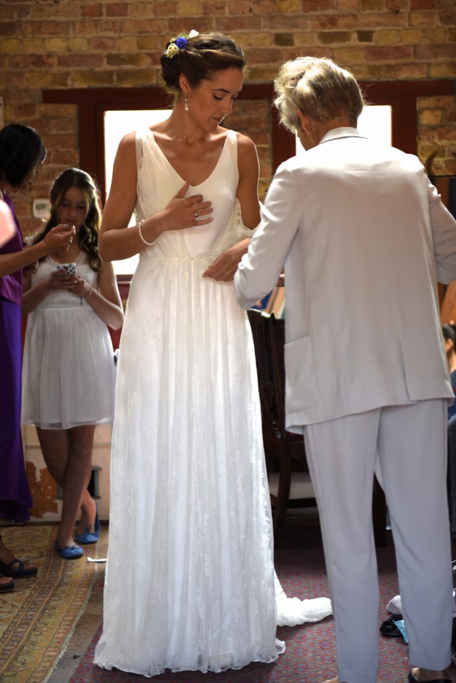 Charlie Brear Payton (silk dress) & Voulaire (lace overdress) Preowned ...