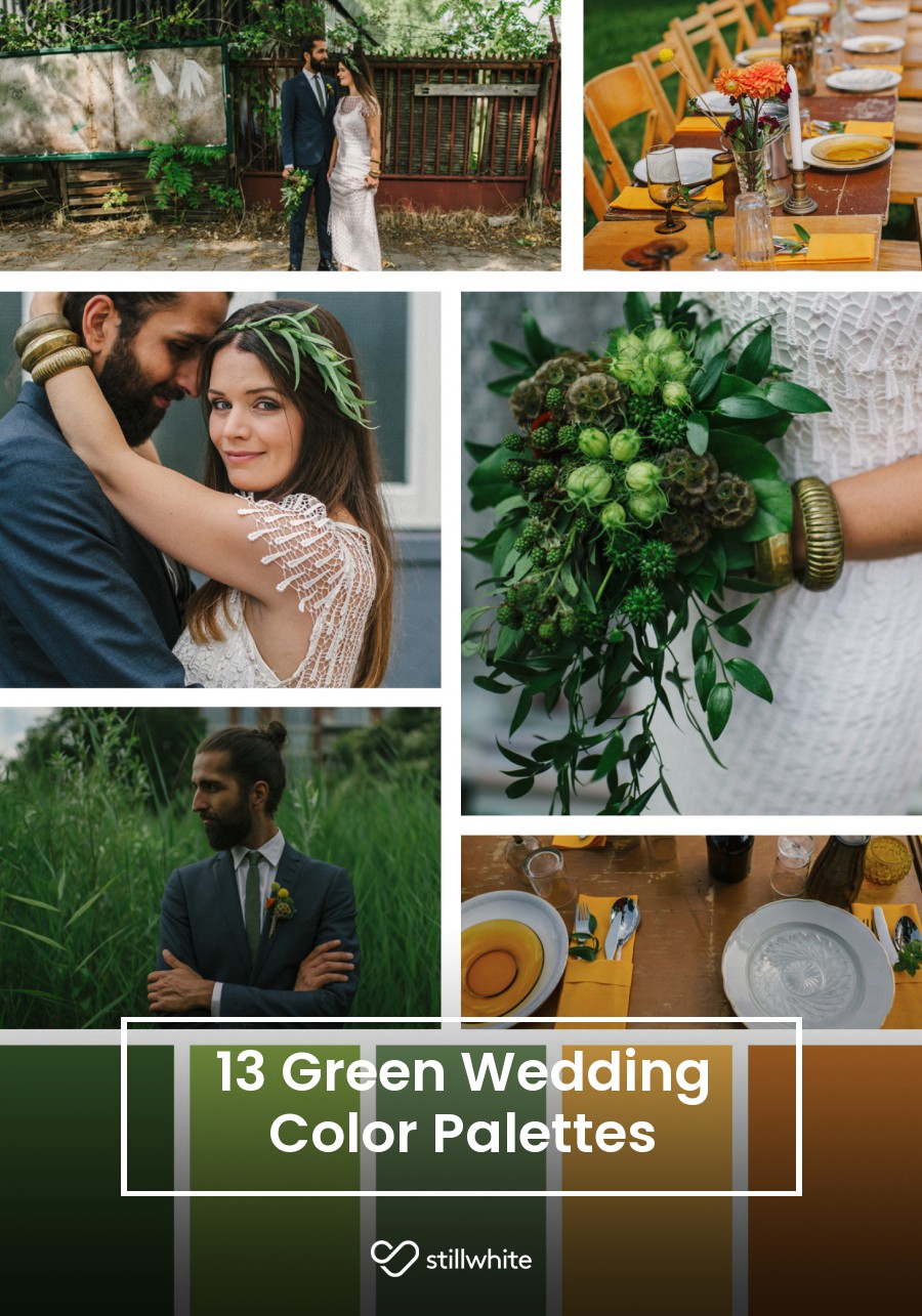 13 Green Wedding Color Palettes – Stillwhite Blog