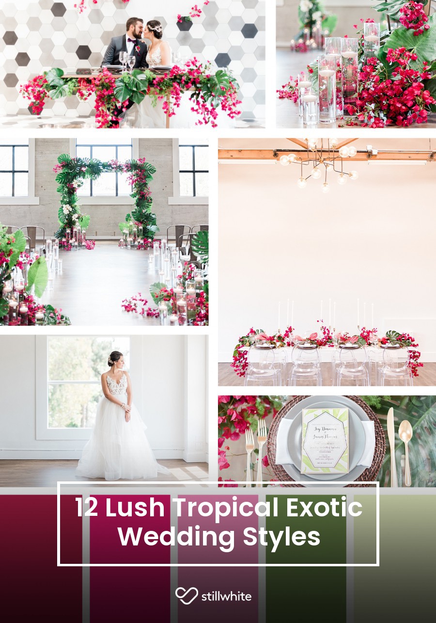 12 Lush Tropical Exotic Wedding Styles – Stillwhite Blog