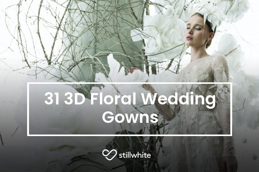 31 3D Floral Wedding Gowns – Stillwhite Blog