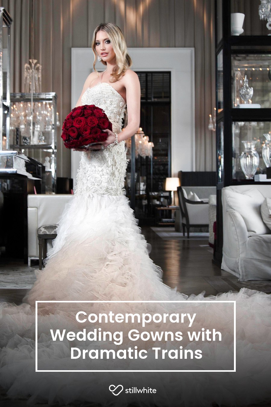 Contemporary Wedding Gowns with Dramatic Trains – Stillwhite Blog