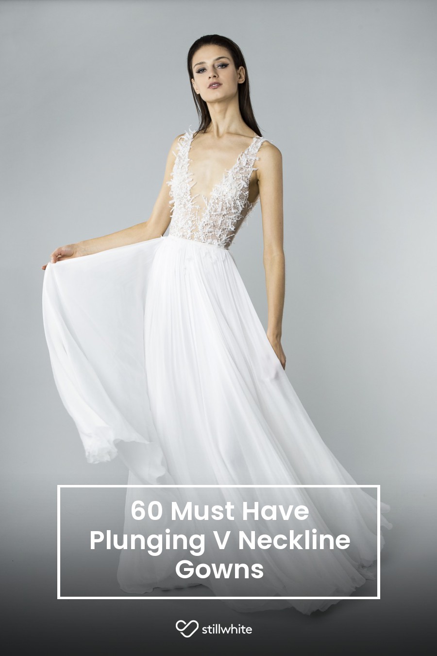 60 Must Have Plunging V Neckline Gowns – Stillwhite Blog