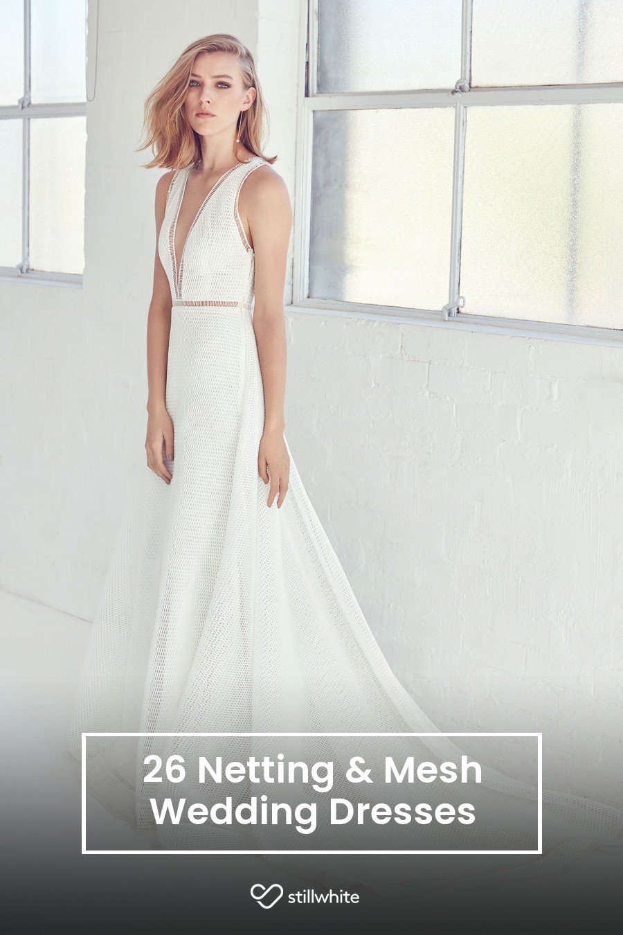 26 Netting & Mesh Wedding Dresses – Stillwhite Blog