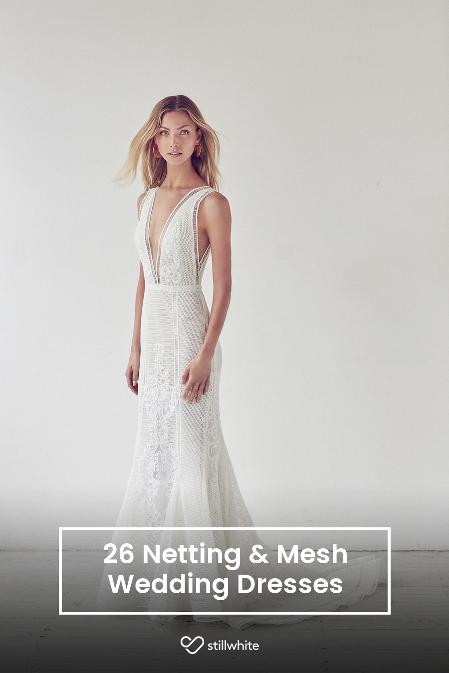 26 Netting & Mesh Wedding Dresses – Stillwhite Blog