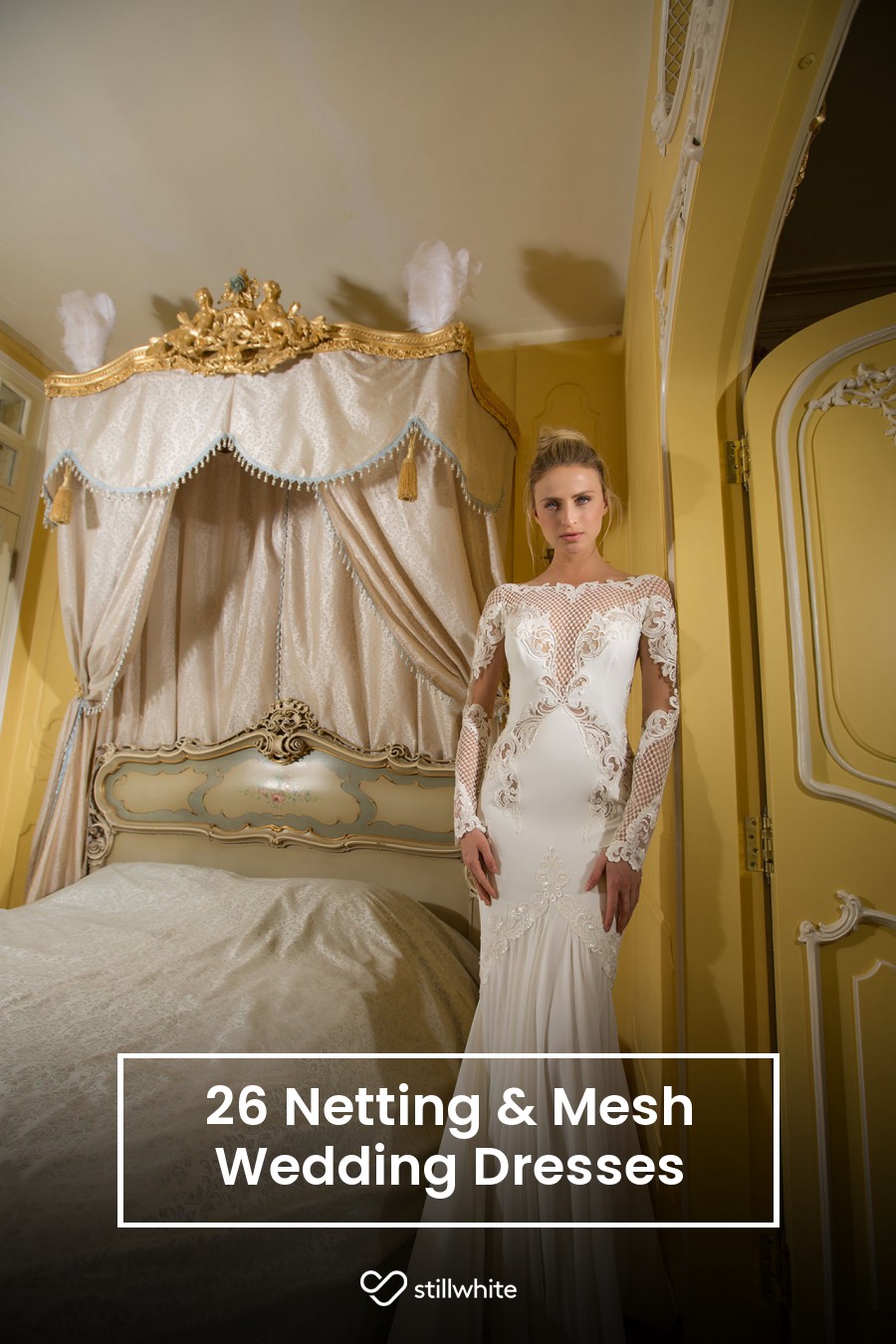 26 Netting & Mesh Wedding Dresses – Stillwhite Blog