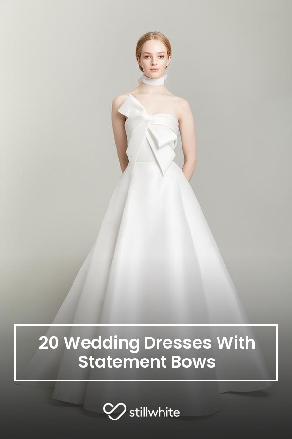 20 Wedding Dresses With Statement Bows – Stillwhite Blog