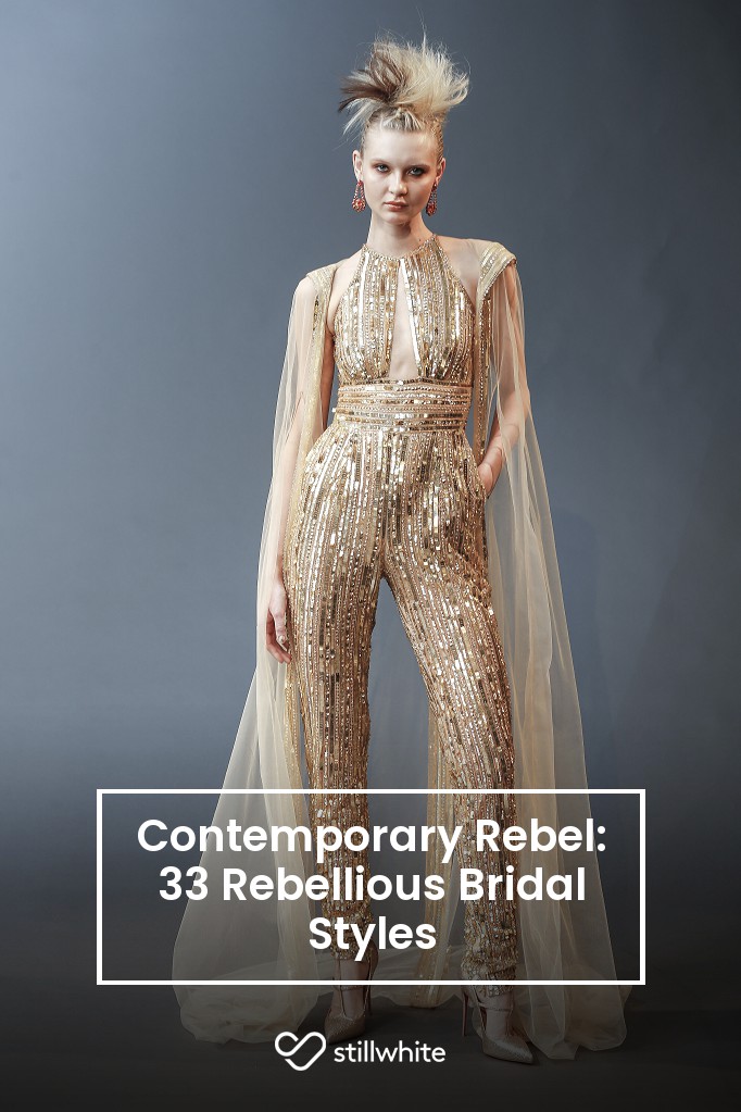 Contemporary Rebel: 33 Rebellious Bridal Styles – Stillwhite Blog