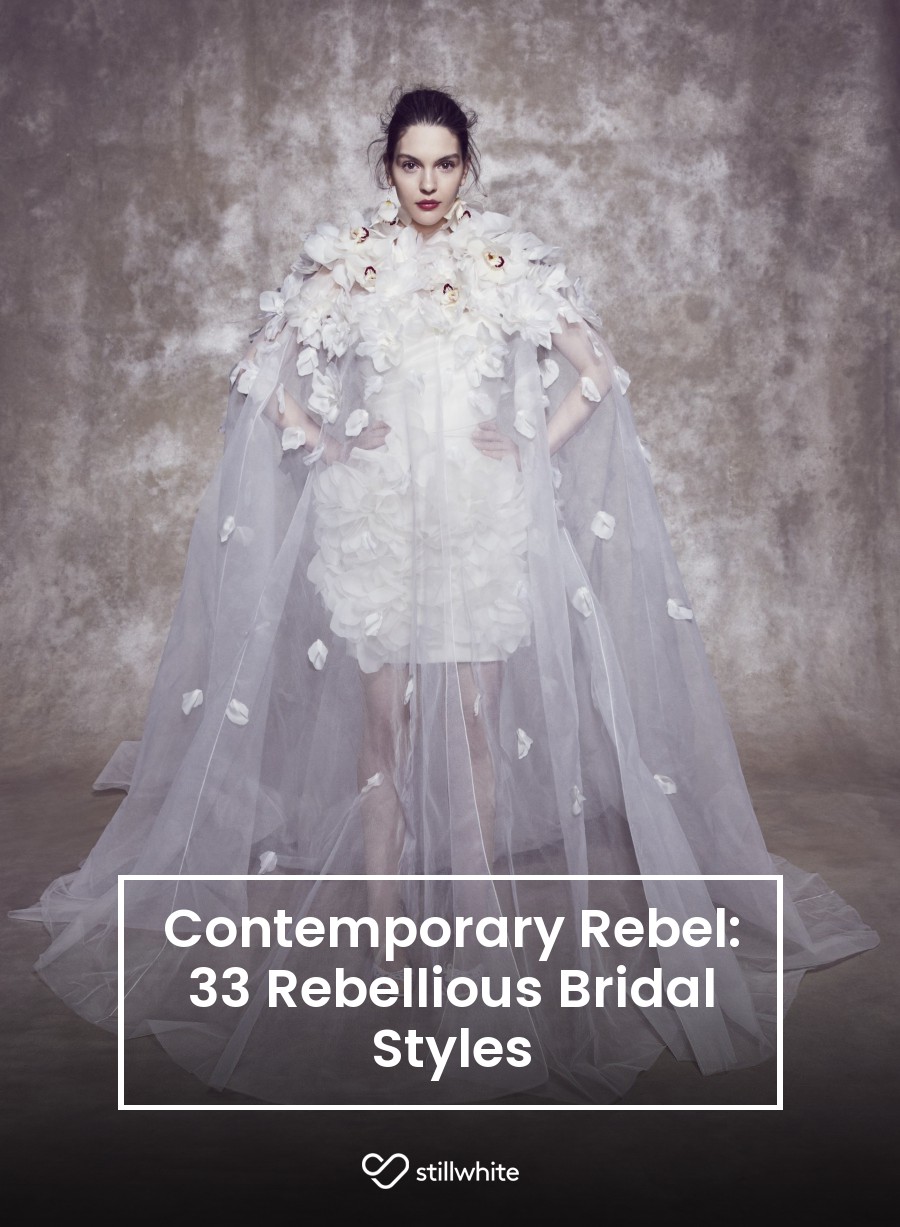 Contemporary Rebel: 33 Rebellious Bridal Styles – Stillwhite Blog