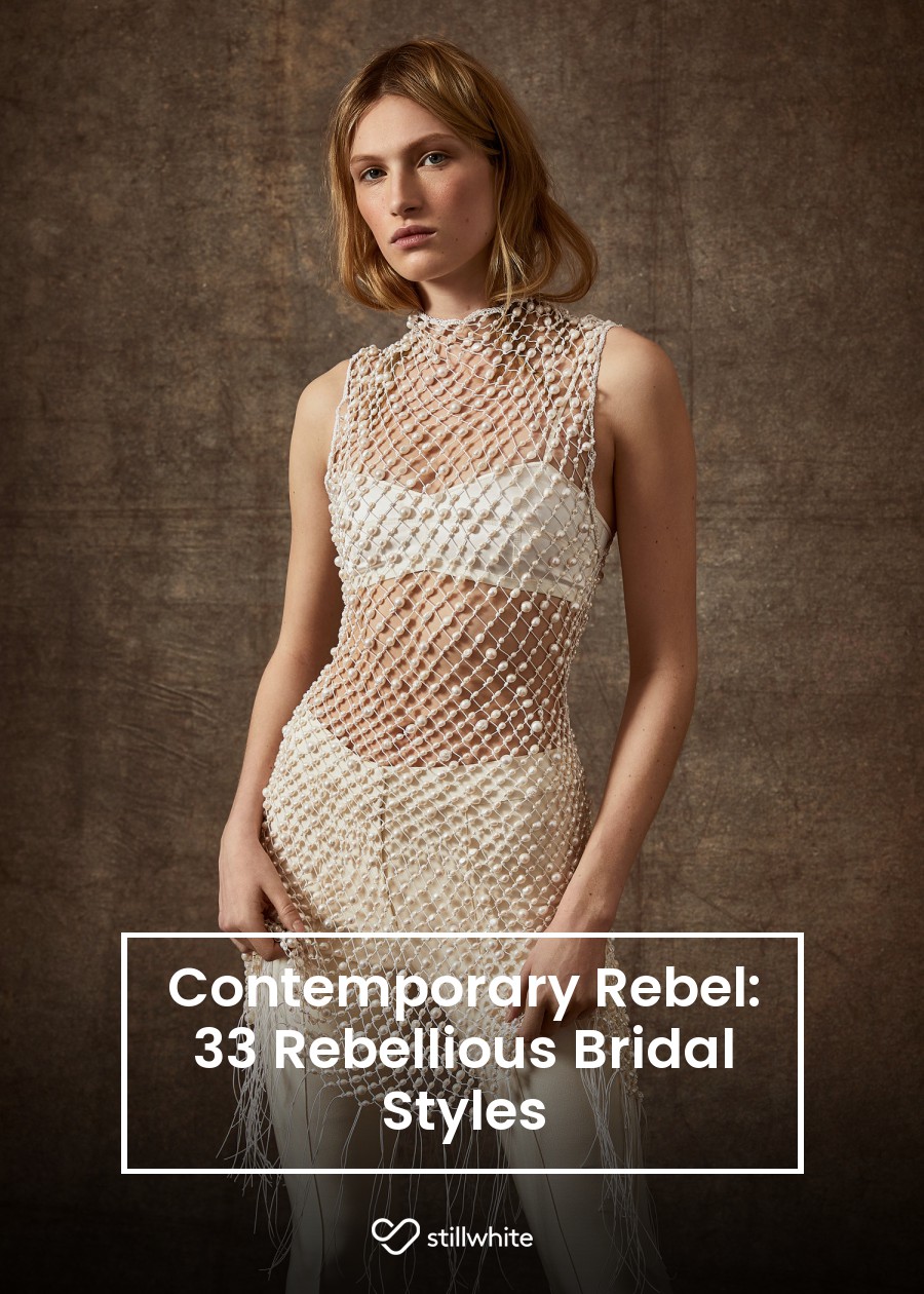 Contemporary Rebel: 33 Rebellious Bridal Styles – Stillwhite Blog