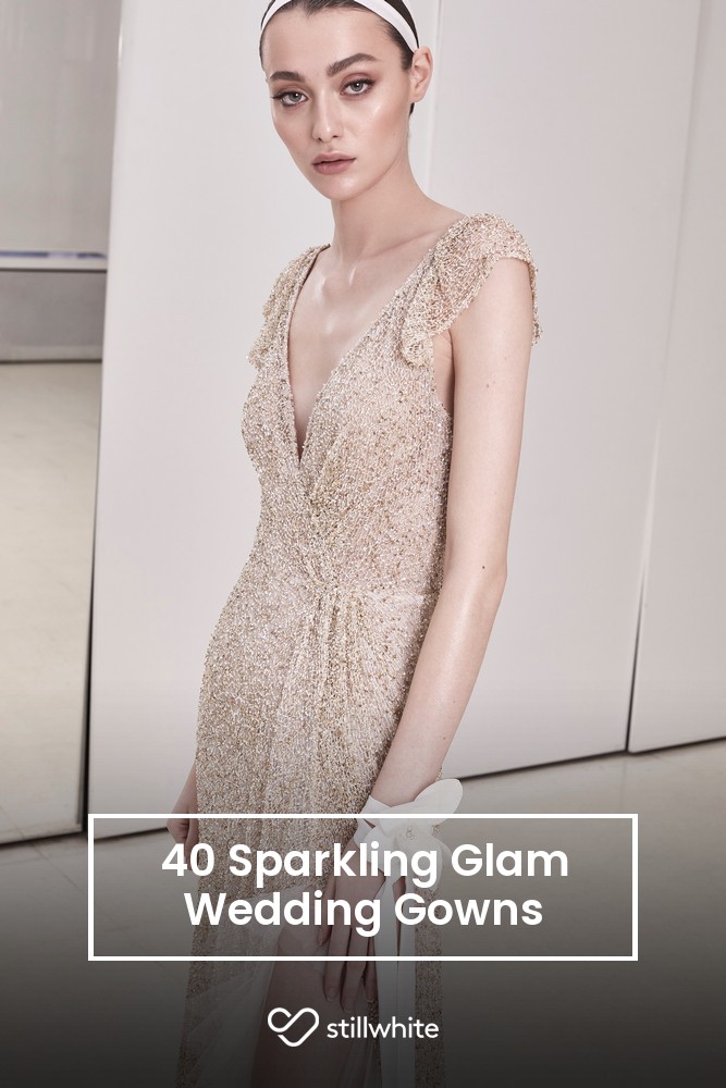 40 Sparkling Glam Wedding Gowns – Stillwhite Blog