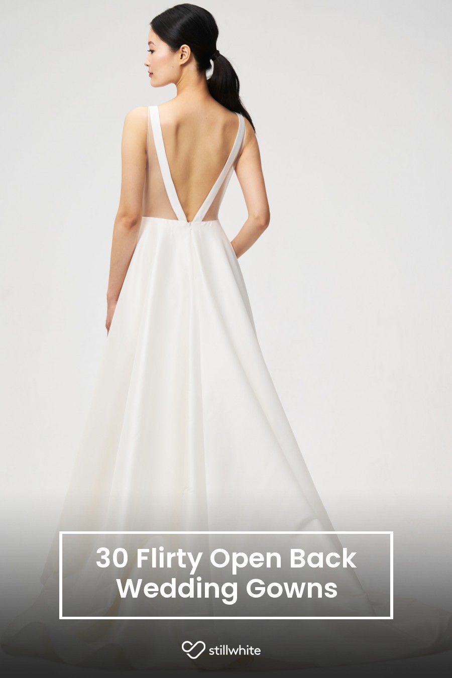 30 Flirty Open Back Wedding Gowns – Stillwhite Blog