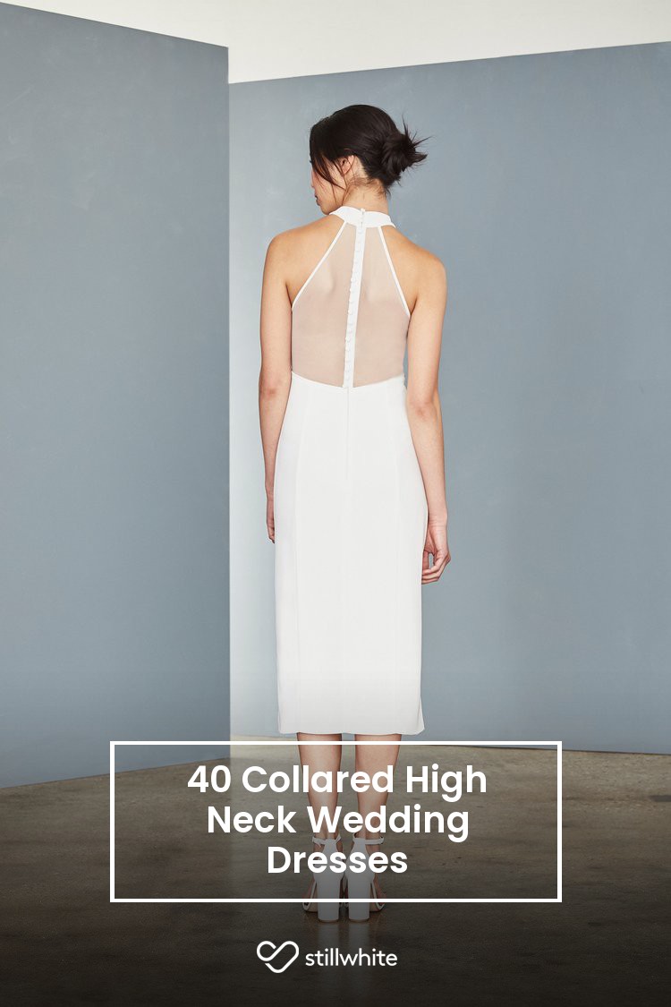 40 Collared High Neck Wedding Dresses – Stillwhite Blog