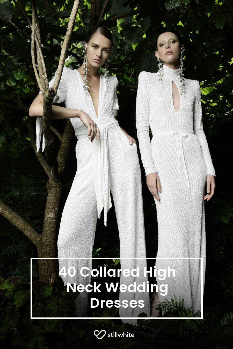 40 Collared High Neck Wedding Dresses – Stillwhite Blog