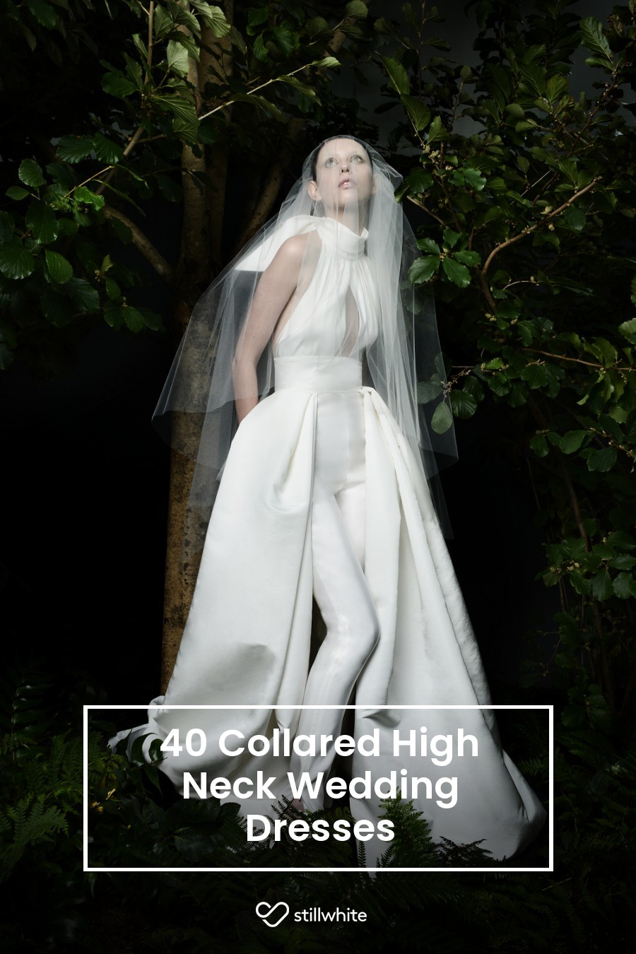 40 Collared High Neck Wedding Dresses – Stillwhite Blog