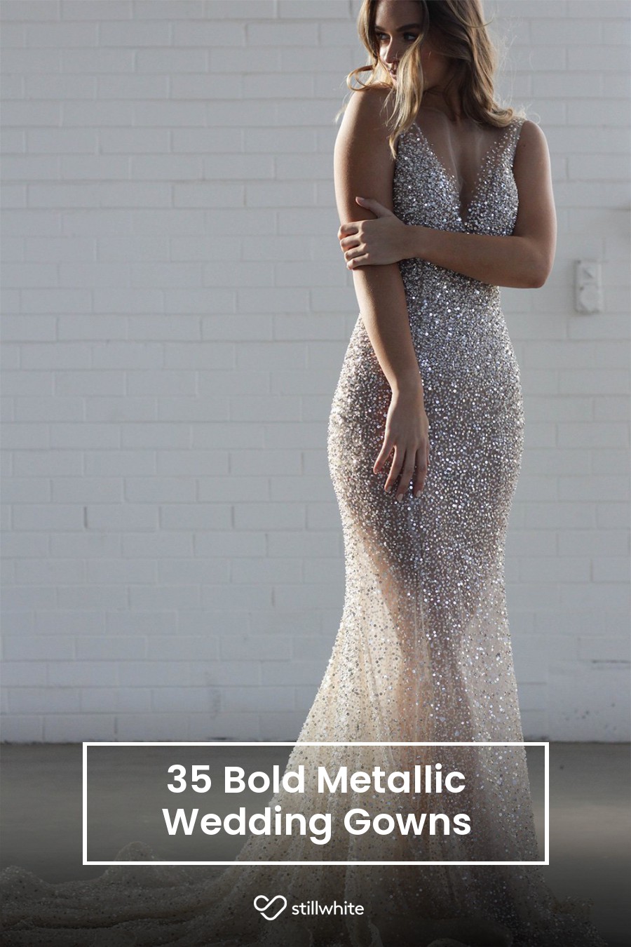 35 Bold Metallic Wedding Gowns – Stillwhite Blog