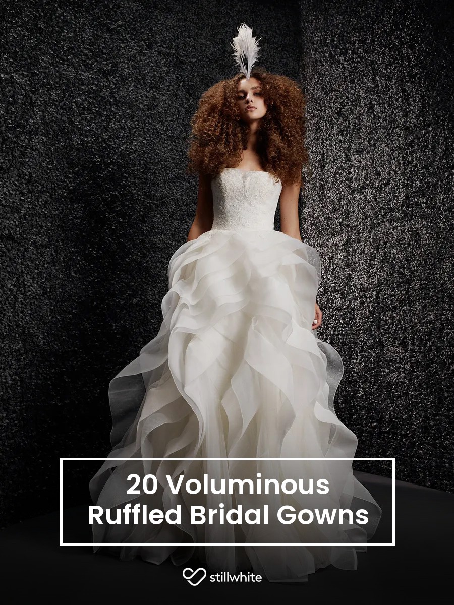 20 Voluminous Ruffled Bridal Gowns – Stillwhite Blog