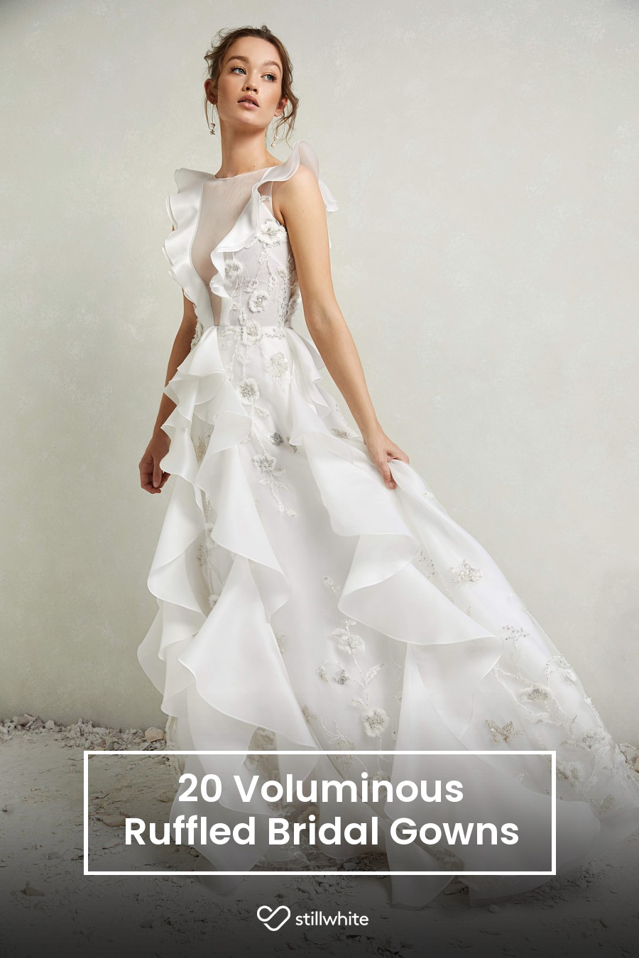 20 Voluminous Ruffled Bridal Gowns – Stillwhite Blog