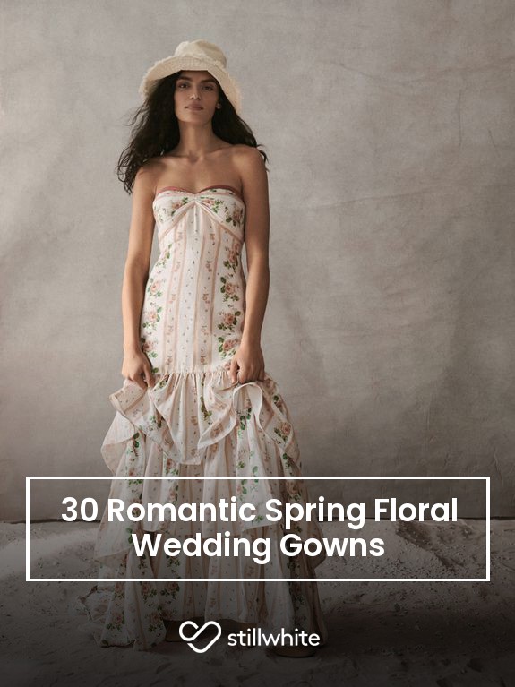30 Romantic Spring Floral Wedding Gowns – Stillwhite Blog